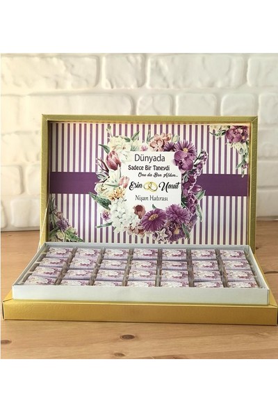 Sevimli Şeyler Söz Nişan Nikah, Düğün Çikolata Kutusu 84’lü