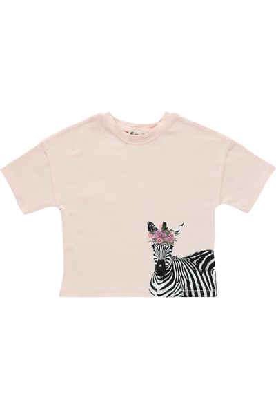 Civil Girls Kız Çocuk Tişört 6-9 Yaş Somon