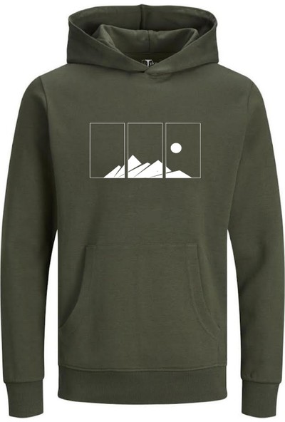 Tyke Dağ Baskılı Sweatshirt