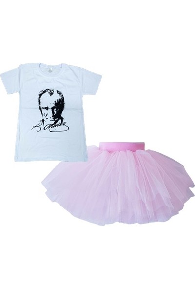 Bba New Trend 23 Nisan Tütü Astarsız Etek,23 Nisan Atatürk Baskı Tişort Seti Bba New Trend 23 Nisan Tütü Astarsız Etek,23 Nisan Atatürk Baskı Tişort Seti