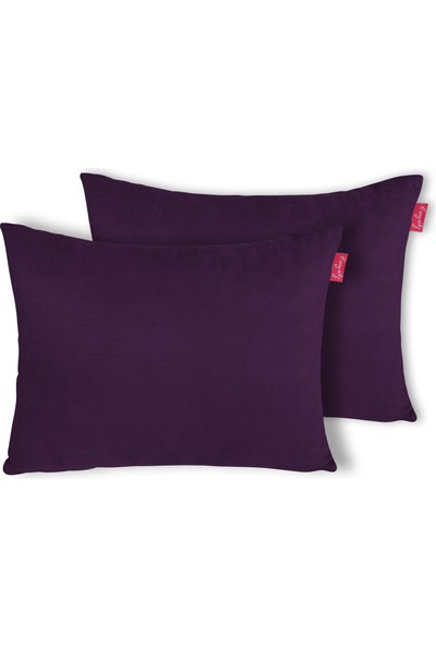 Dekoro 2'li Kırlent-Yastık-Minder 45x55 cm --MÜRDÜM Dekoro 2'li Kırlent-Yastık-Minder 45x55 cm --MÜRDÜM