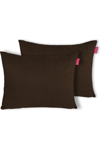 Dekoro 2'li Kırlent-Yastık-Minder 45x55 cm -- KAHVERENGİ Dekoro 2'li Kırlent-Yastık-Minder 45x55 cm -- KAHVERENGİ