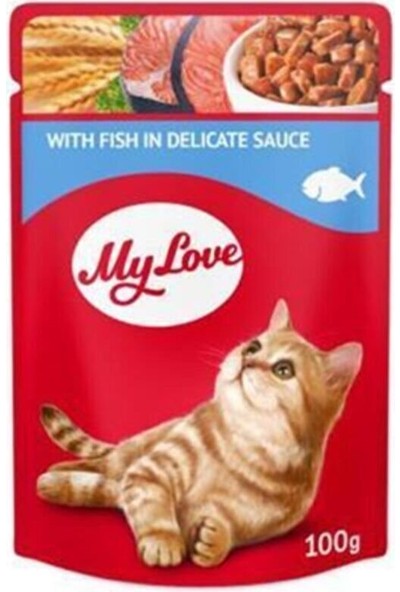 Mylove Balıklı Kedi Maması 100 gr Mylove Balıklı Kedi Maması 100 gr