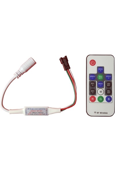 Dora Led WS2811-WS2812 Volt Pixel Kontrol Cihazı Rf Kumandalı Magic LED Dora Led WS2811-WS2812 Volt Pixel Kontrol Cihazı Rf Kumandalı Magic LED