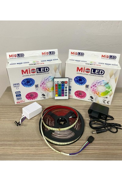 Dora Led Rgb Şerit LED Set 5m Silikonlu Rbw Set Dora Led Rgb Şerit LED Set 5m Silikonlu Rbw Set