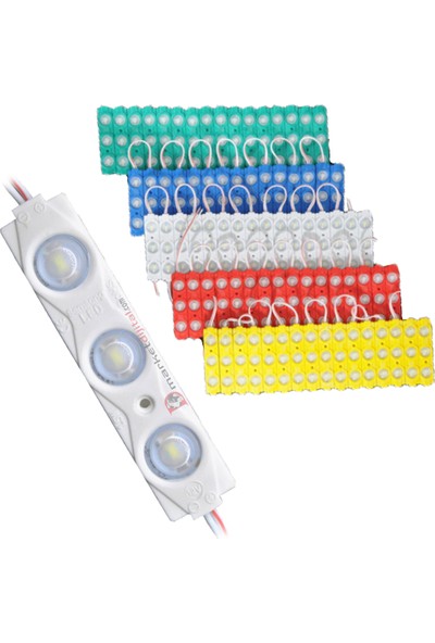 Dora Led 12 Volt Beyaz 1,5 Watt 3 Lü Lensli 2835 Reklamcı Modül 10 Adet Dora Led 12 Volt Beyaz 1,5 Watt 3 Lü Lensli 2835 Reklamcı Modül 10 Adet