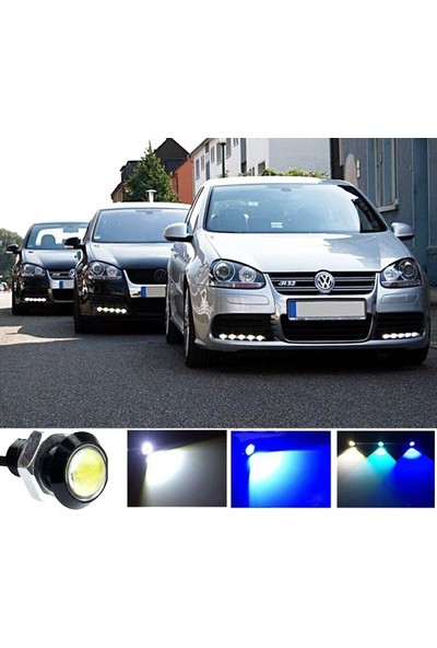 Dora Led Kartal Göz LED Oto Gündüz Farı (2li Takım) Mavi Dora Led Kartal Göz LED Oto Gündüz Farı (2li Takım) Mavi