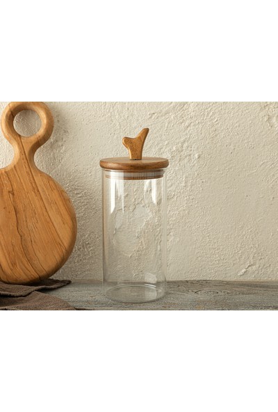 English Home Poli Borosilkat Cam Kavanoz 1400 ml Şeffaf English Home Poli Borosilkat Cam Kavanoz 1400 ml Şeffaf