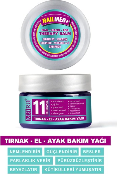 Mara Nailmed+ 11 Yağ Içeren Tırnak El Ayak Bakım Yağı 40ML