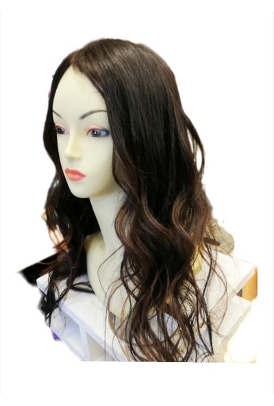 Perukcum0606 Kendinden Dalgalı Peruk Gerçek Saç