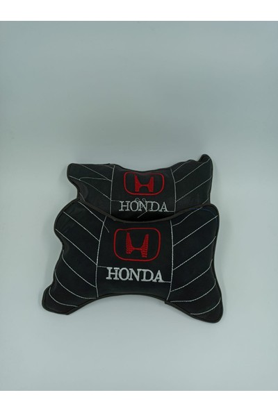 Carmelita Araç Içi Boyun Yastığı Honda Logolu Yazılı 2 Adet