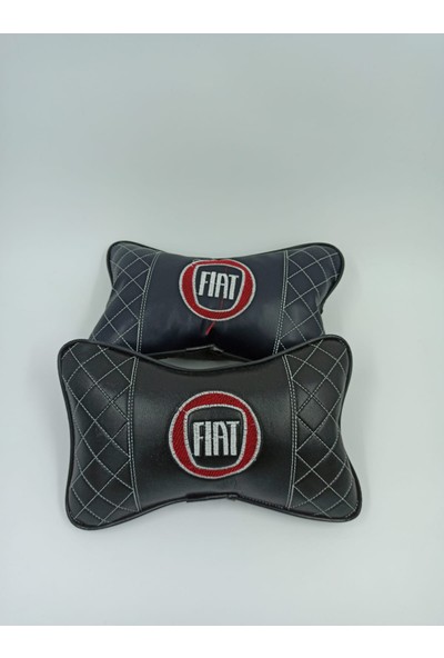 Carmelita Araç Içi Boyun Yastığı Fiat Logolu 2 Adet