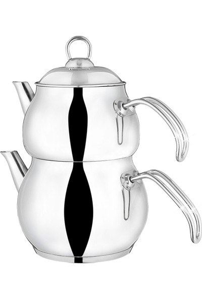 Arda Home Küre Mini Boy Metal Kulp Çaydanlık Takımı Arda Home Küre Mini Boy Metal Kulp Çaydanlık Takımı