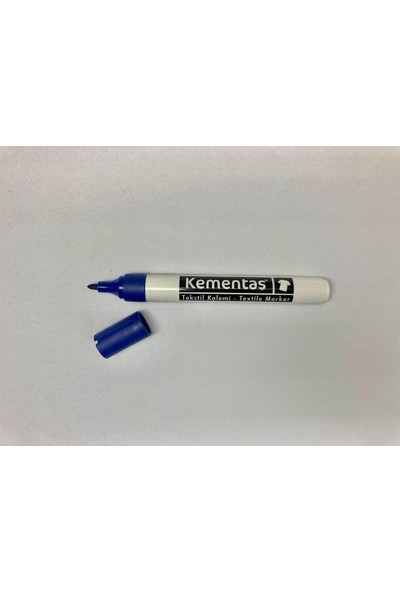 Kementaş Mavi Tekstil Rötuş Kalemi