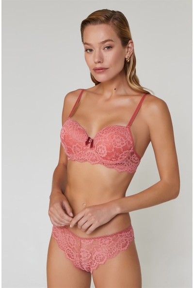 Cansoy Dantelli Destekli G.kuru Sütyen Takımı