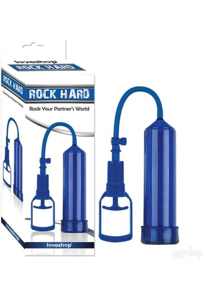 Agor Shop Rock Hard Blue Vakum Penis Pompası Agor Shop Rock Hard Blue Vakum Penis Pompası