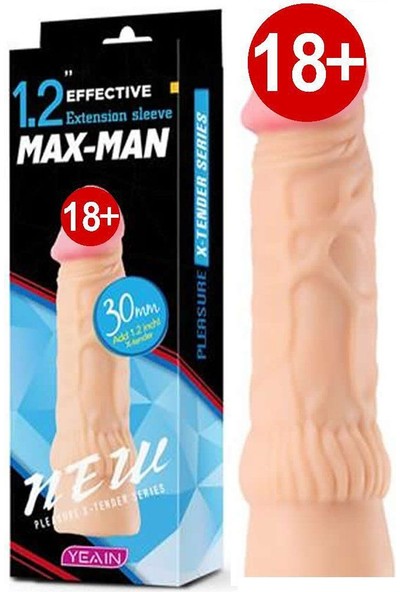 Agor Shop Yeain Max Man 3cm Uzatmalı Realistik Dokuda Klitoral Penis Kılıfı GG1-PK2104 Agor Shop Yeain Max Man 3cm Uzatmalı Realistik Dokuda Klitoral Penis Kılıfı GG1-PK2104