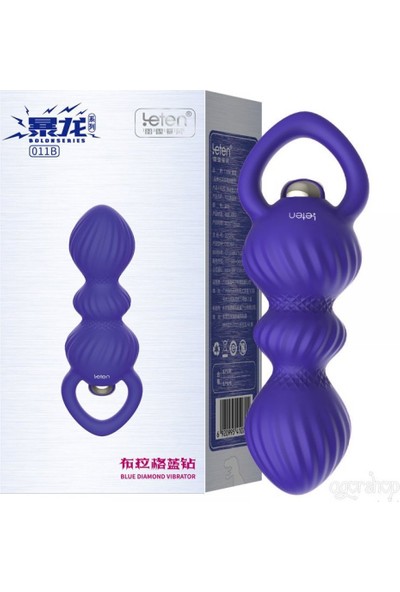Agor Shop Leten 10 Modlu Titreşimli Boğumlu Mavi Anal Plug Agor Shop Leten 10 Modlu Titreşimli Boğumlu Mavi Anal Plug