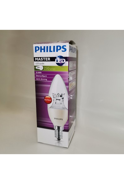 MASTER LEDcandle DT 4-25W E14 B38 CL 2700-2200K Günışığı LED Ampul