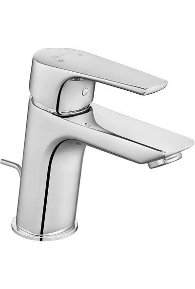 Krom Niobe Lavabo Bataryası - Kumandalı Krom Niobe Lavabo Bataryası - Kumandalı