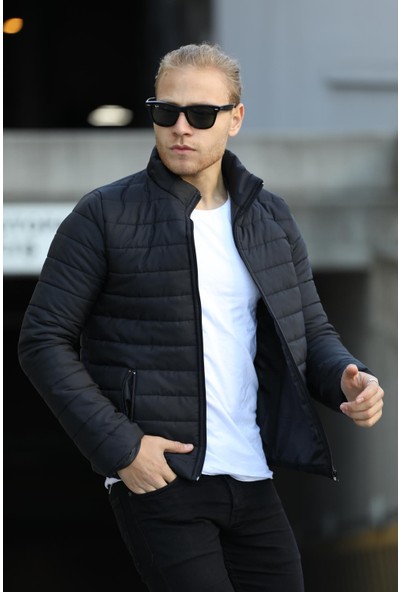 Famoda Erkek Siyah Mont