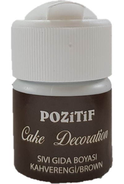 Pozitif Sıvı Gıda Boyası 20ML Kahverengi Pozitif Sıvı Gıda Boyası 20ML Kahverengi