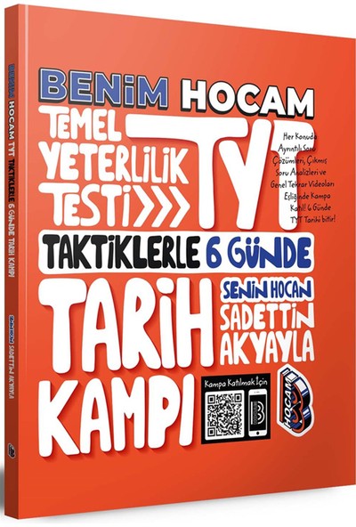 Benim Hocam Yayınları Benim Hocam 2022 TYT Taktiklerle 6 Günde Tarih Kampı Benim Hocam Yayınları Benim Hocam 2022 TYT Taktiklerle 6 Günde Tarih Kampı