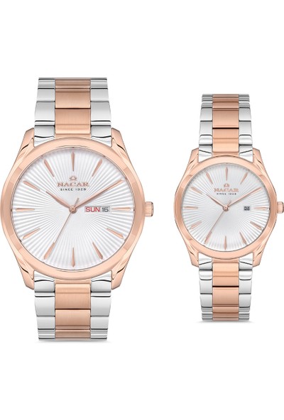 Nacar Yeni Sezon Çift Kol Saati