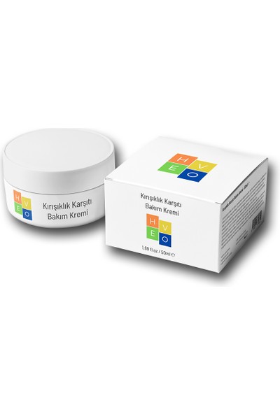 Hevo Kırışıklık Karşıtı Bakım Kremi 50ML • Yaşlanma Karşıtı, Doğal Sertifikalı, Bitkisel Formül