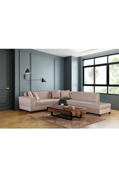 Eymense eymense West Köşe Koltuk Takımı Bej