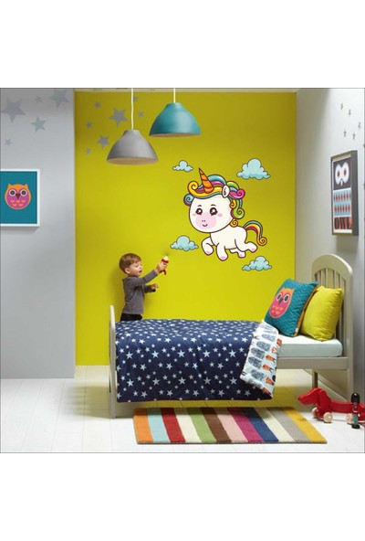 Gift Store Boynuzlu At Temalı Çocuk Odası Dekoru Uv Baskılı 35 x 40 cm