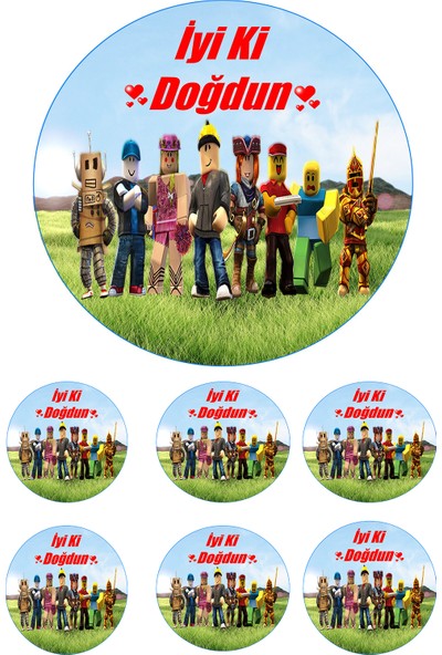 Pasta9 Yenilebilir Pasta Resmi Pirinç Kağıdından Roblox 6-8-10 Kişilik Pastaya Uygun 16 cm Pasta9 Yenilebilir Pasta Resmi Pirinç Kağıdından Roblox 6-8-10 Kişilik Pastaya Uygun 16 cm