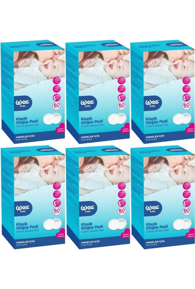 Wee Baby Klasik Göğüs Pedi Avantaj Pk 360 Lı Set (6pk*60) (WEE556) Wee Baby Klasik Göğüs Pedi Avantaj Pk 360 Lı Set (6pk*60) (WEE556)