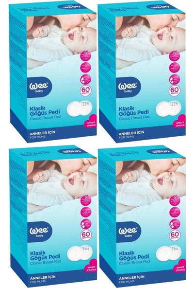 Wee Baby Klasik Göğüs Pedi Avantaj Pk 240 Lı Set (4pk*60) (WEE556) Wee Baby Klasik Göğüs Pedi Avantaj Pk 240 Lı Set (4pk*60) (WEE556)