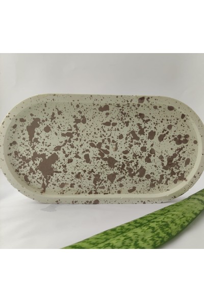 Frezya Dekoratif Oval Tabak, Beton Biblo, Takı Tabağı, Mum Tabağı,mumluk, Sunumluk Organizer Frezya Dekoratif Oval Tabak, Beton Biblo, Takı Tabağı, Mum Tabağı,mumluk, Sunumluk Organizer