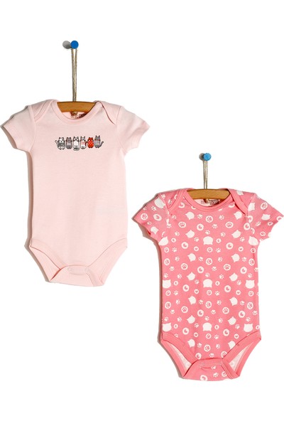 Hello Baby Hellobaby Kedi 2li Kısa Kol Body