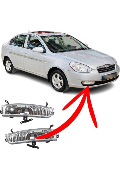 Marstech Hyundai Accent Era Sis Farı Sağ+Sol Sis Lambası Takımı 2006--2011 Marstech Hyundai Accent Era Sis Farı Sağ+Sol Sis Lambası Takımı 2006--2011