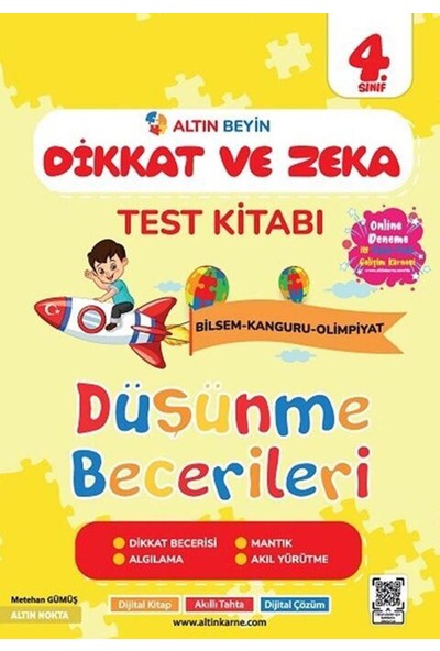 Altın Nokta 4.sınıf Beyin Dikkat ve Zeka Kitabı Altın Nokta 4.sınıf Beyin Dikkat ve Zeka Kitabı