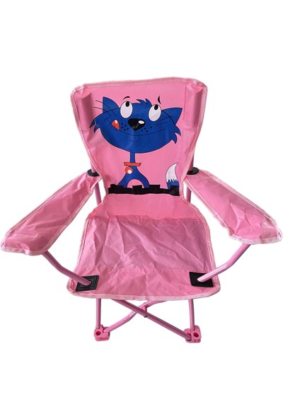 Çocuk Kamp Sandalyesi Katlanabilir Sandalye Kamp Piknik - Kedi Çocuk Kamp Sandalyesi Katlanabilir Sandalye Kamp Piknik - Kedi