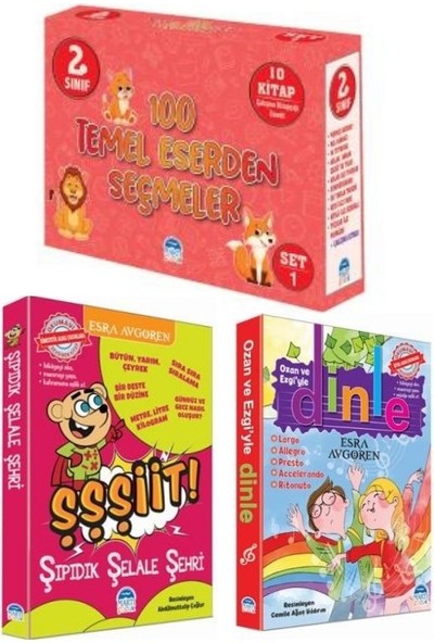 Martı Yayınları 2 Sınıf 100 Temel Eserden Seçmeler +Şıpıdık Şalale Şehri +Dinle Okuma Seti Martı Yayınları 2 Sınıf 100 Temel Eserden Seçmeler +Şıpıdık Şalale Şehri +Dinle Okuma Seti