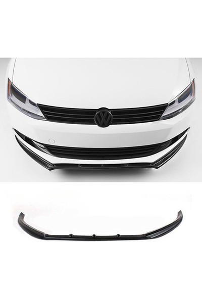 MKG Vw Jetta Mk6 Basic Ön Lip Piona Black 2010 - 2018 Ön Tampon Eki