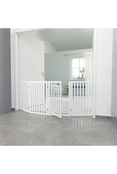 Trixie Köpek Bariyeri, Kapılı, 60-160CMX81CM Beyaz Trixie Köpek Bariyeri, Kapılı, 60-160CMX81CM Beyaz