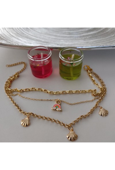 3 Zincirli Bijuteri Halhal