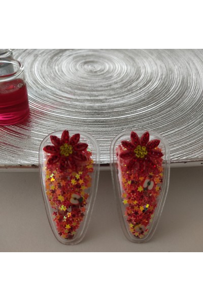 2k E-Ticaret Çocuk Papatya Motifli Yan Toka 2 Adet