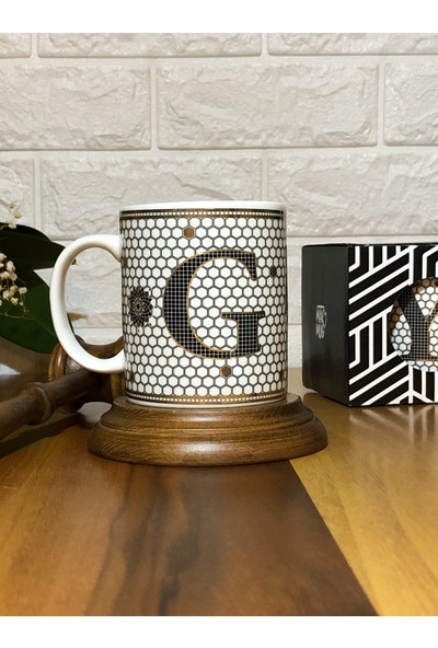 Petek Harf G Porselen Kupa Petek Harf G Porselen Kupa