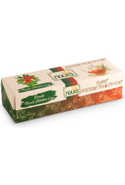 Noura Natural Demlik Poşet Naneli Hibiskus Çayı 22 Adet