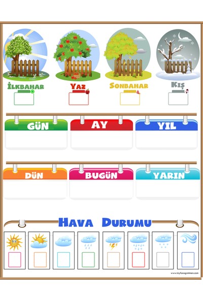 Yaz-Sil Sınıf Takvimi