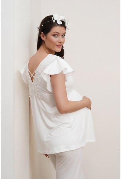 Cossy By Aqua Hamile Pijama Takımı Cossy By Aqua Hamile Pijama Takımı