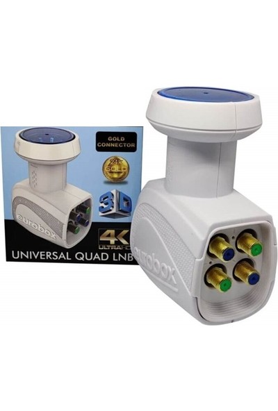 Ata Elektronik Universal Quad Dörtlü 4 Çıkış Lnb Lenebe Elenbi Yağmur Kar Korumalı Waterprof Eurobx Ata Elektronik Universal Quad Dörtlü 4 Çıkış Lnb Lenebe Elenbi Yağmur Kar Korumalı Waterprof Eurobx