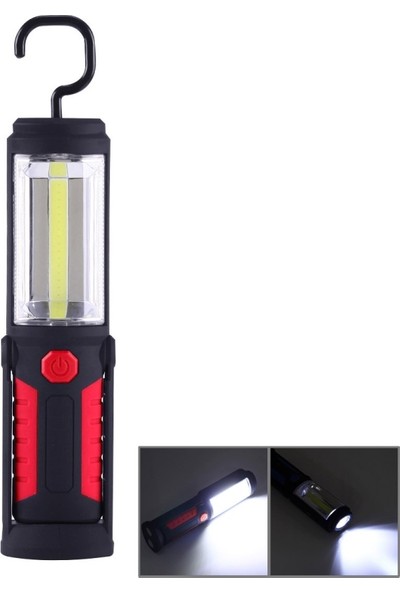 PR5W-1 5 W Cob + 1W F8 Beyaz Işık LED Torch Iş Işığı PR5W-1 5 W Cob + 1W F8 Beyaz Işık LED Torch Iş Işığı